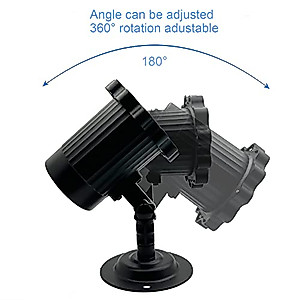 Queeon Snowflake Christmas Projector Lights, Indoor Outdoor Led Snowfall Projection, Waterproof LED Landscape Decorative Light for Xmas & Halloween Holiday Party, Garden & Home Decorations