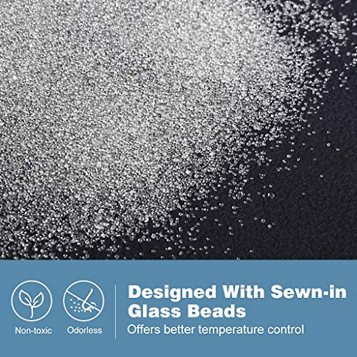 LANGRIA Weighted Blanket 60” × 80” | 15 lbs | Heavy Blanket for Adults and Kids | 100% Breathable Cotton and Lead-Free Glass Beads | Premium Heavy Sleeping Blanket for Bed Sofa (Queen Size, Gray)