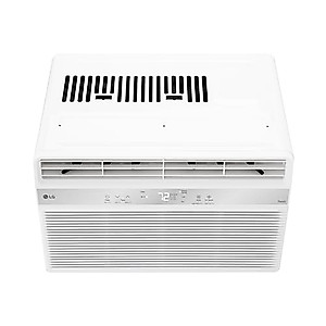 LG LW6024RSMX Window Air Conditioner, Wi-Fi Enabled w/Remote, for Small Room (260 Sq.Ft.), Quiet Operation, 115V, 6,000 BTU, White