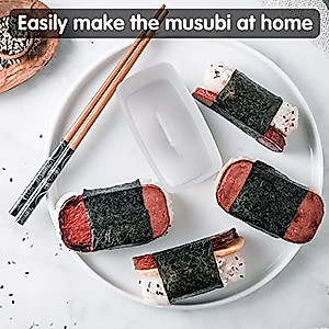 Spam Musubi Mold, 2 Pack Musubi Maker Press, Make Your Own Hawaiian Spam Musubi at Home, BPA Free, Non-Stick, The Original Musubi Mold Used in Hawaii restaurants !!!