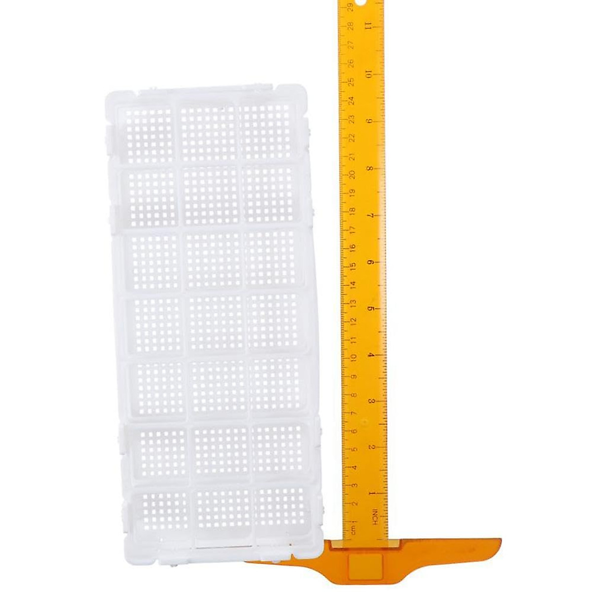 HOBBYIN Plastic Test Tube Rack for 30mm Tube, 21 Well, White,Detachable (21 Hole) Tube Box