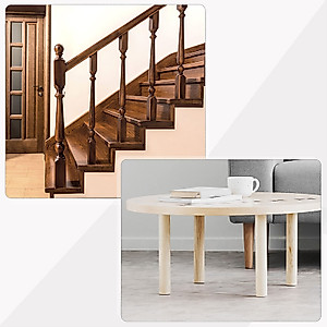 uxcell 8x50mm Hanger Bolts, 24pcs Double Ended Self-Tapping Thread Wood to Wood Dowel Screws for Wood Connecting