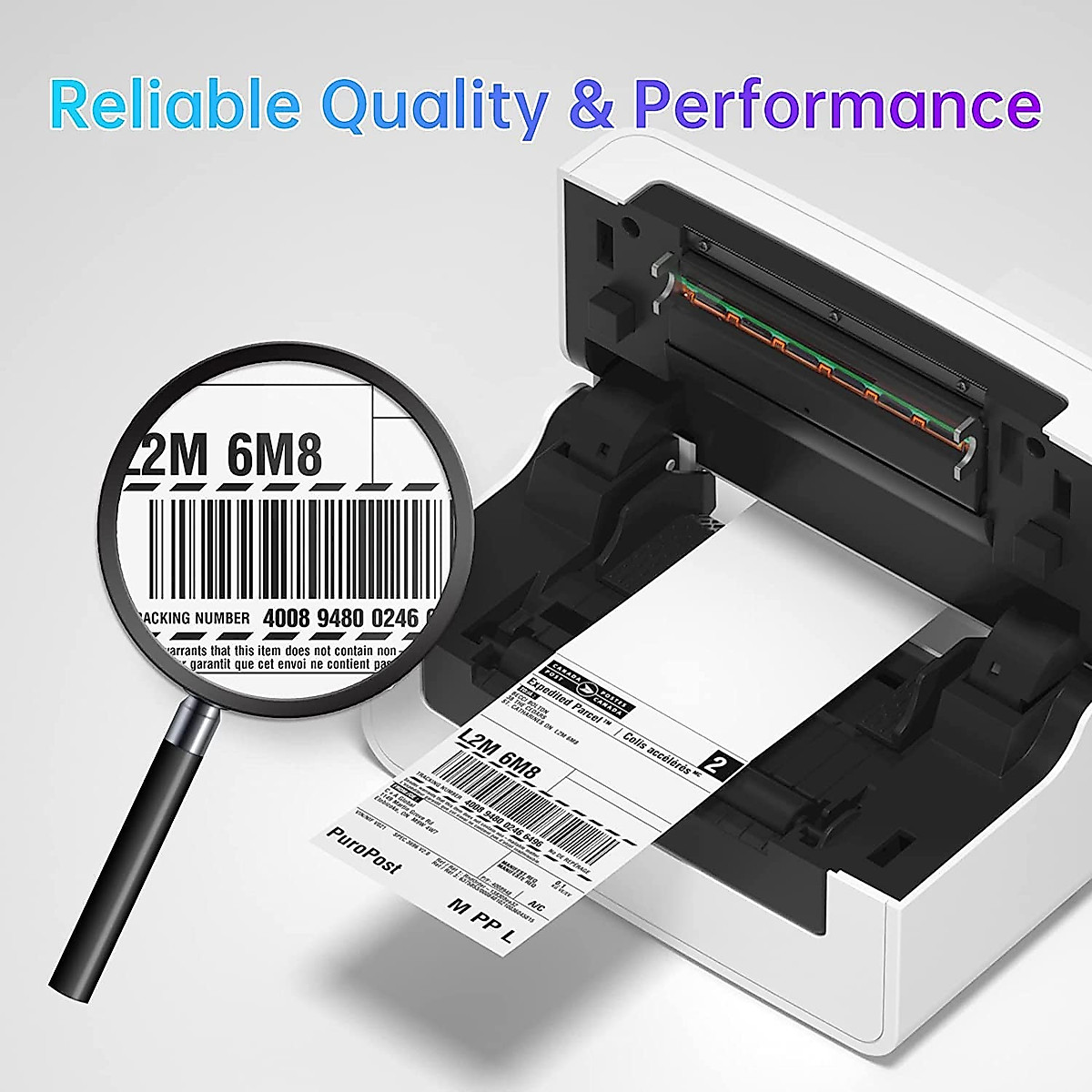 PRT Thermal Shipping Label Printer with Labels - 4x6 Label Printer, Thermal Label Maker, Compatible with Shopify, Ebay, UPS, USPS, FedEx, Amazon & Etsy, Support Multiple Systems