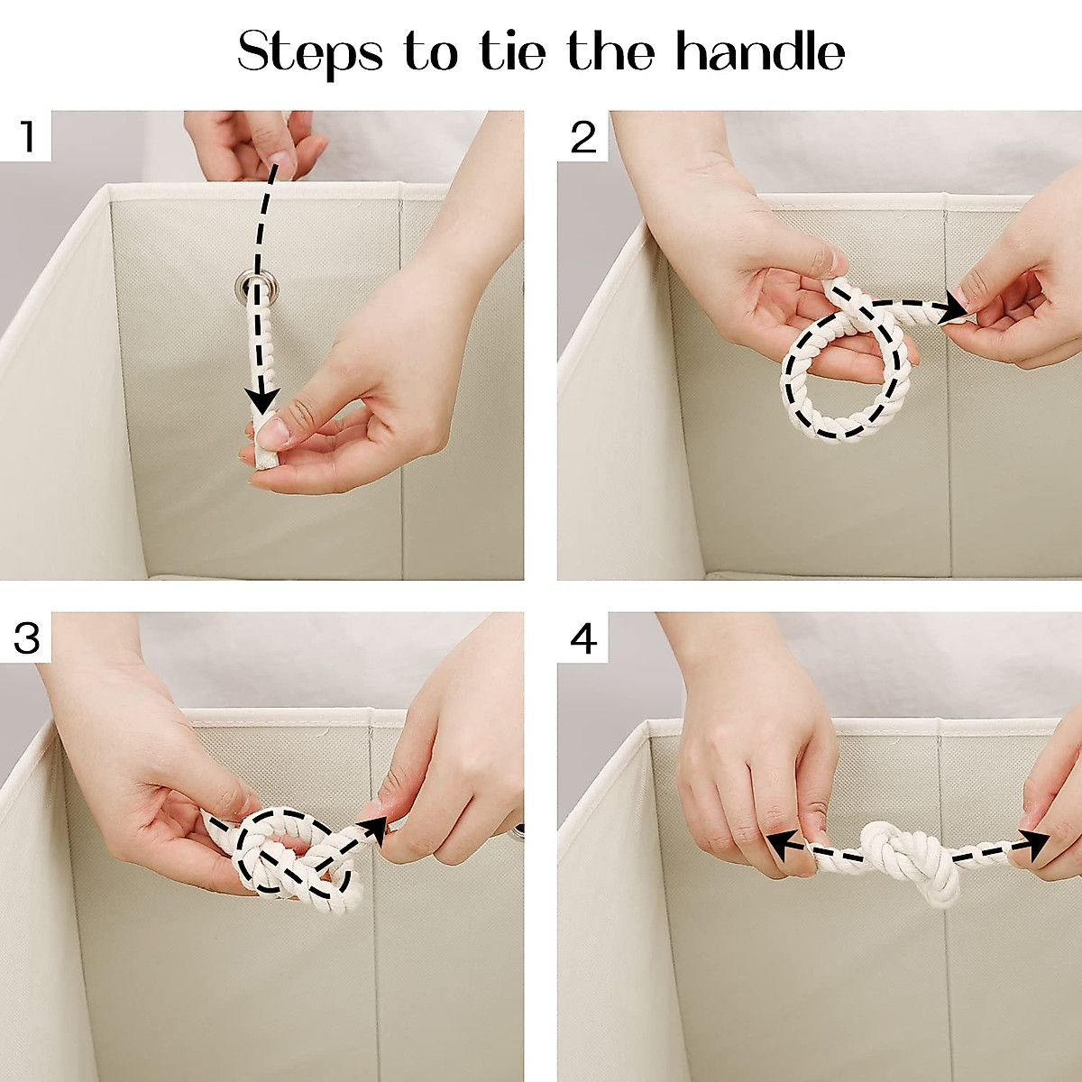 LoforHoney Home Bundle- Storage Bins with Lids XLarge, Light Gray, 2-Pack & 4-Pack