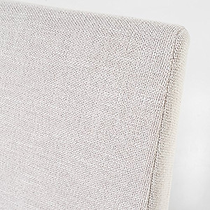 Christopher Knight Home Kwame Fabric / Oak Finish Dining Chairs, 2-Pcs Set, Light Beige