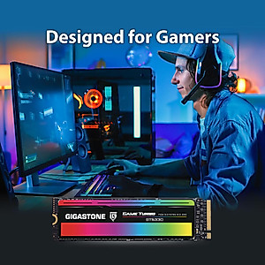 Gigastone PCIe 3.0 M.2 SSD 1TB Gen 3 NVMe SSD Gaming Internal Solid State Hard Drives Upgrade PC Laptop Storage High Speed Response for Gamers Graphic Design Creators IT Pros up to 3,400MB/s