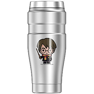 THERMOS Harry Potter Cute Chibi, STAINLESS KING Stainless Steel Travel Tumbler, Vacuum insulated & Double Wall, 16oz