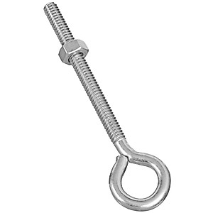 NATIONAL MFG/SPECTRUM BRANDS HHI Stanley Hardware .25in. X 4in. Eye Bolt With Nuts Assembled 221127 - Pack of 20