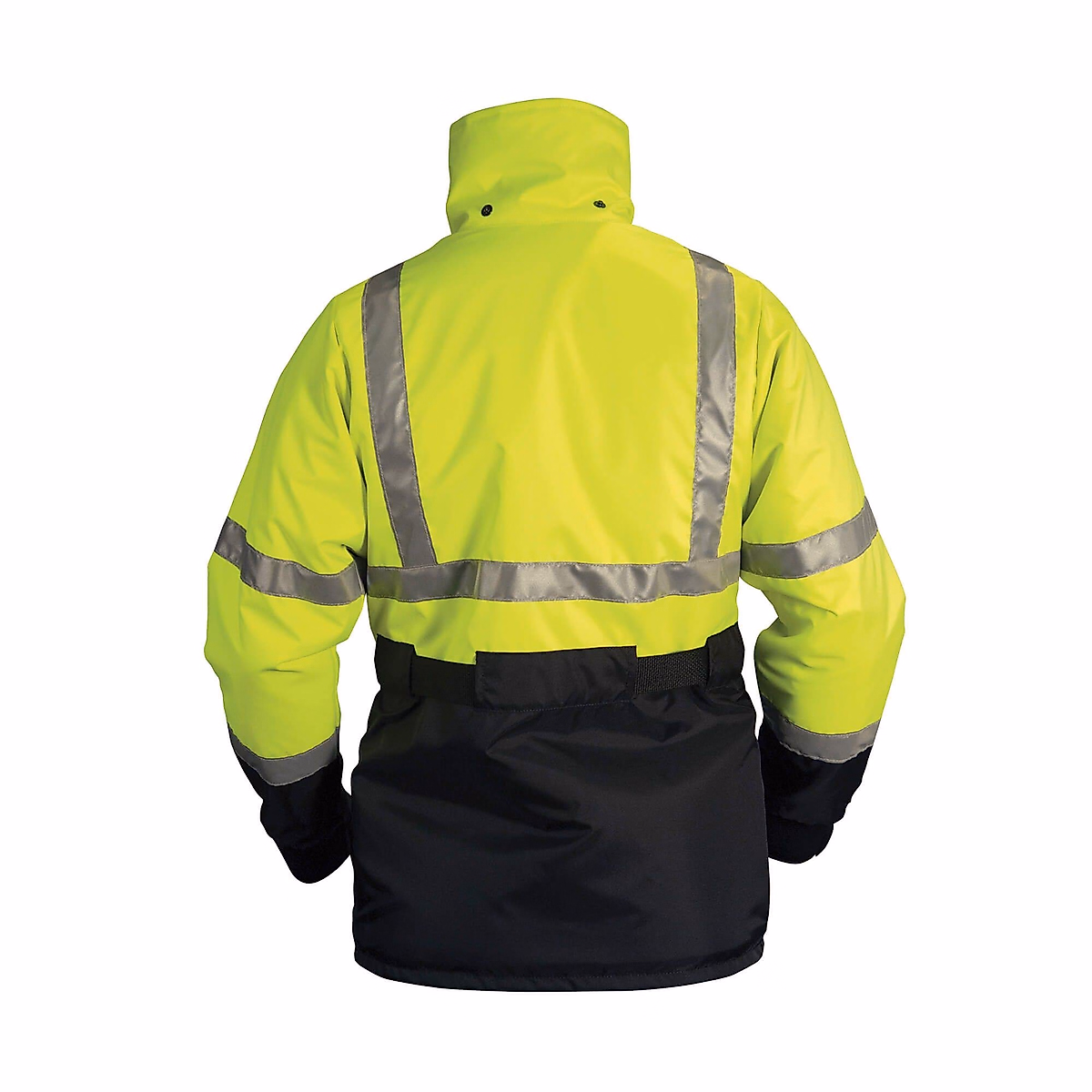 MUSTANG SURVIVAL - High Visibility Floatation Coat (Fluorescent Green-XXL) - USCG Approved, Flotation and hypothermia Protection, 62 sq in of Solas, Neoprene Wrist Seals