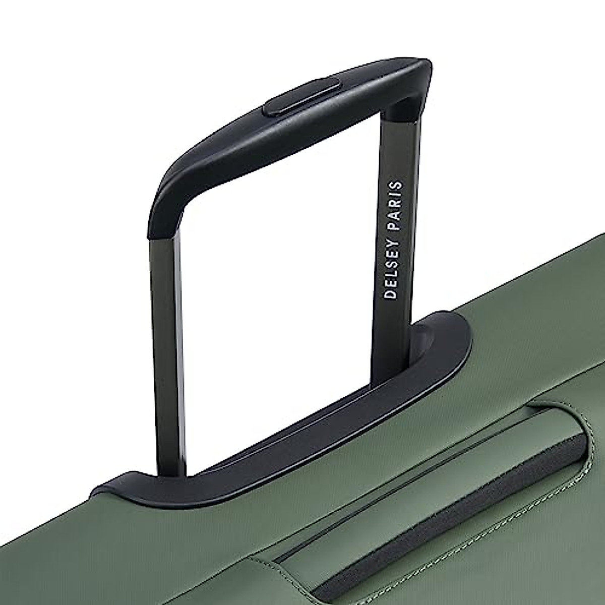 DELSEY Paris Sky Lite Softside Expandable Luggage with Spinner Wheels, Green, Checked-Large 28 Inch