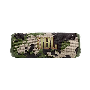 JBL Flip 6 - Portable Bluetooth Speaker, Powerful Sound and deep bass, IPX7 Waterproof, PartyBoost for Multiple Speaker Pairing, Home, Outdoor Travel (Squad) (Renewed) Camouflage