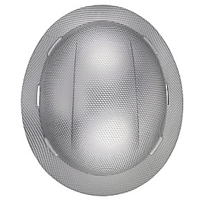 Acerpal Full Brim Non-Vented Ice Cube Platinum Carbon Fiber Design Matte Finish OSHA Hard Hat with 6-Point Suspension