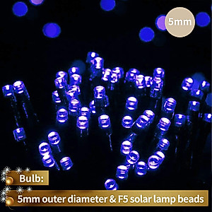 Liwarace Chiristmas Decortions Solar Lights Outdoor Solar Neon Light RGB 12m 100 Led String Lamp Festival Deco for Wall Yard Garden Porch Home Fence Lights Landscape Lighting Pond Pool Outdoor Decoration