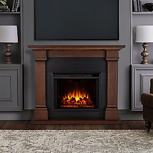 Callaway 63" Grand Electric Fireplace in Chestnut Oak by Real Flame