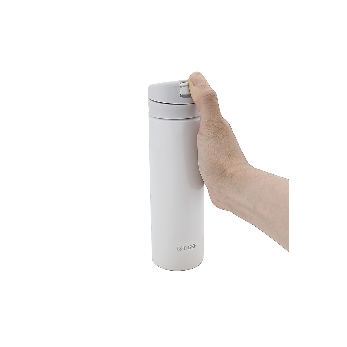 Tiger Stainless Mini Bottle 0.3L White Tiger Sahara Mug Bottle (MUJURYOKU) MMX-A030-WW
