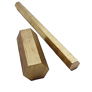 KOFSOL GZ Brass Hexagonal Bar, 1PCS Hex Hexagon Rod 100mm/150mm/200mm (Color : 8x100mm 1pc)