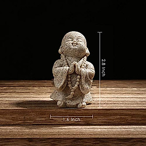 Carefree Fish Aquarium Decoration Minimalist Sandstone Buddha Fish Tank Decor Bring Home a Ray of Sunshine