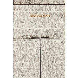 Michael Kors Bedford Medium Top Zip Pocket Tote Vanilla/Acorn One Size