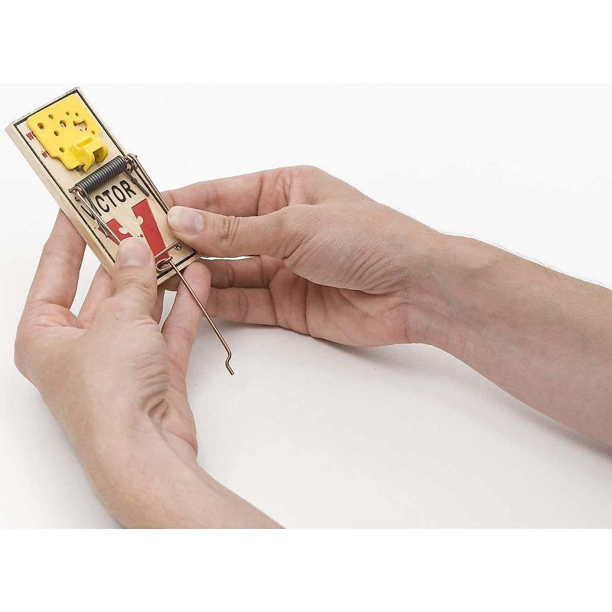 Victor Easy Set Mouse Trap 4 Pack M033 - Wooden Easy Set Mouse Trap - Prebaited