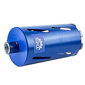 Jeremywell Dry Diamond Drill Core Bit for Brick and Concrete with Pilot Bit - 5" (127mm) Diameter with SDS Plus Arbor for #30/40 Diamond, Laser Welded