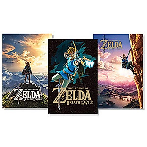 Pyramid America Set of 3 Legend of Zelda Breath of Wild Fan Collection Poster Set Bundle 24x36 inch