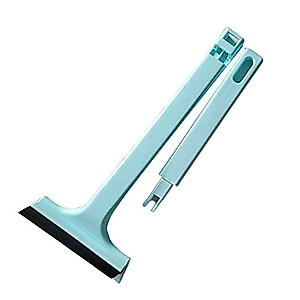 Cuteam Car Snow Removal Brush Tool,Portable Car Window Windshield Ice Scraper Snow Remover Brush Cleaning Tool Blue