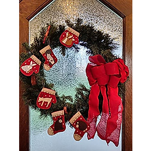Generic, Christmas Critters Felt Ornament Kit | DIY Wool Stocking Applique from Rachel's of Greenfield, 0919