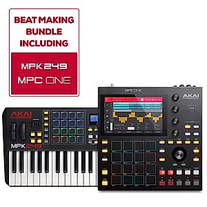 Akai Professional Beat Maker Bundle – MPC One Drum Machine/Sampler and MPK249 MIDI Keyboard Controller