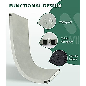 Willpo CertiPUR-US Memory Foam Camping Mattress Portable Sleeping Pad Guest Floor Bed Lightweight Outdoor Tent Mattress with Waterproof Cover & Travel Bag-Kid, Grey