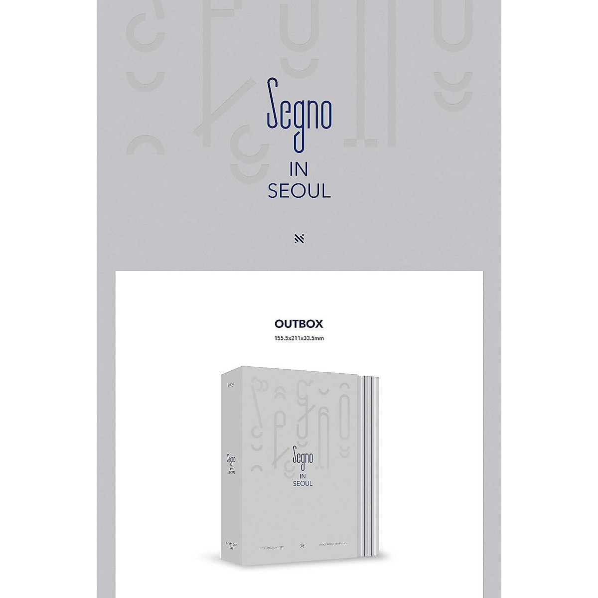 NUEST NU'EST - 2019 NU'EST CONCERT Segno IN SEOUL DVD 2Discs+156p Photobook+On Pack Poster+Postcard+Double Side Extra Photocards Set