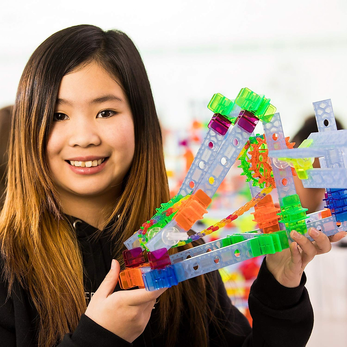 Brackitz STEAM Education Center | STEM Construction Building Block Toy | Sensory Learning Toys for Children PreK-6 | 1224 Pc Set