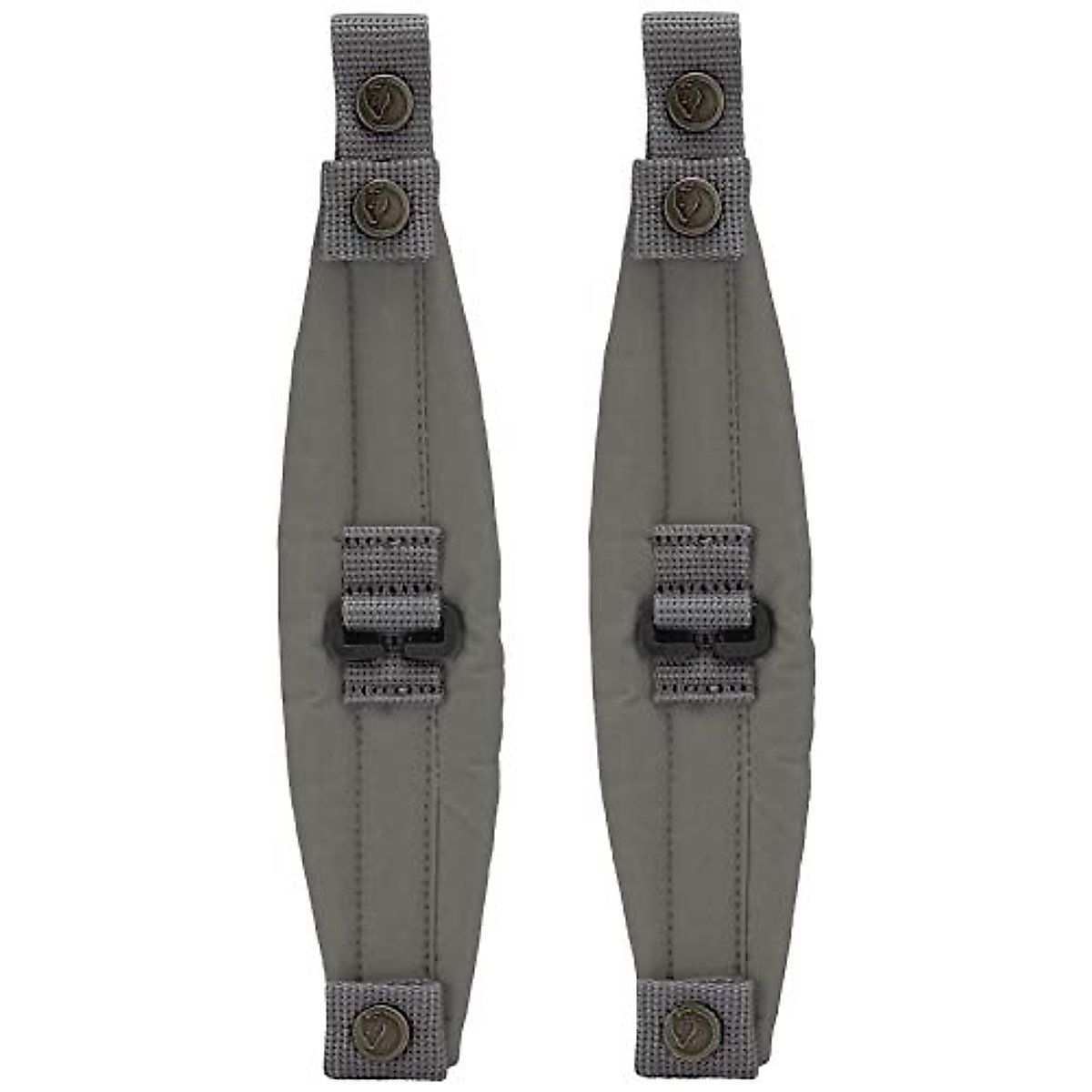 Fjällräven Kånken Mini Shoulder Pads - 100% Polyester - Hook-and-loop - Snap Button Strap Super Grey One Size One Size
