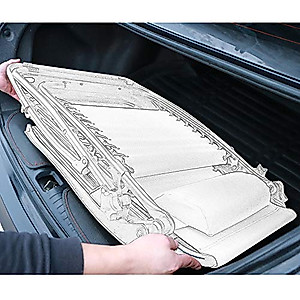 WEGO Zero Gravity Chair, Lawn Chair Flolding Recliner Lounge Chair with Removable Pillow and Side Table,Beige