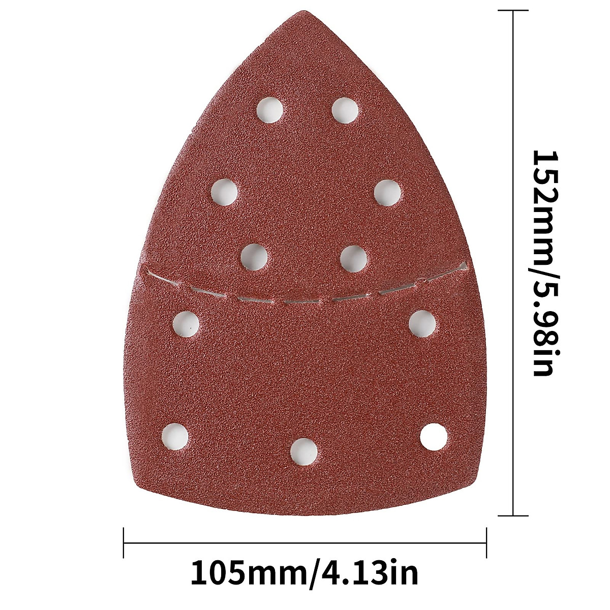 120Pcs Sanding Sheets, Sander Pads 40/60/80/120/180/240 Grits Mouse Sander Paper Mixed Grits Coarse to Fine with 11-Holes