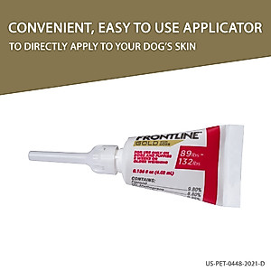 FRONTLINE Gold Flea & Tick Treatment for X-Large Dogs Up to 89 to 132 lbs., Pack of 3, 3 CT