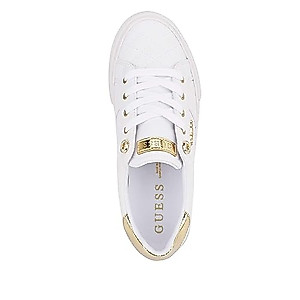 Guess Women's Loven Sneaker, White, 5.5