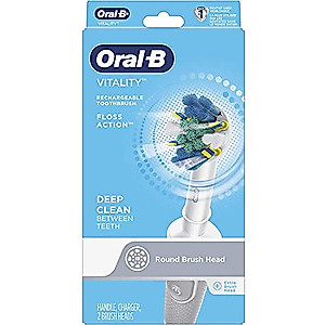 Oral-b Vitality Floss Action Rechargeable Power Toothbrush, Blue and White