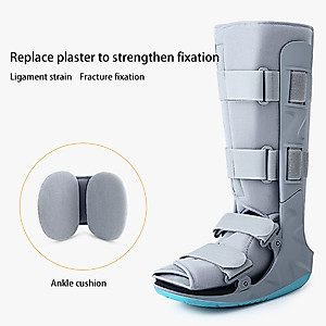 WILLQ Fracture Orthopedic Boot Recovery Protection and Healing Boot Sprains Stable Fractures for Ankle and Foot Injuries Toe Protection Healing and Boot Suitable for Men and Women,Small