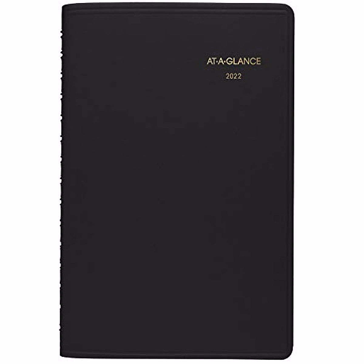 2022 Daily Appointment Book & Planner by AT-A-GLANCE, 5" x 8", Small, Black (7080005)