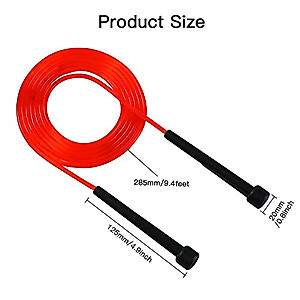 VIIBASE 10 Pack PVC Jump Rope for Cardio Fitness - Versatile Adjustable Skipping Rope for Women Men Kids, Speed Jump Rope for Exercise,9 Feet