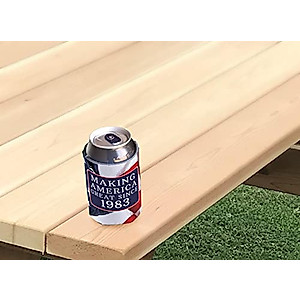 Birthday Gifts for 40th Birthday Making America Great Since 1983 40th Birthday Gag Gifts for Birthday Party 2 Pack Can Coolie Drink Coolers Coolies USA Flag