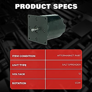 DB Electrical 430-21001 Salt Spreader Compatible With/Replacement For Meyer All Models All 690-060, 690-060A, 0202000, 0202000AM, 36218, 67-2220, 4854420-M048HM, 4854440, HM02223, 10711N, 94-09-1002