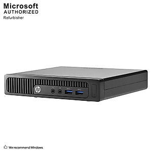 HP EliteDesk 705 G2 Desktop Mini Computer PC, AMD A8 PRO-8600B Quad Core up to 3.0 GHz, 16G DDR3L, 500G, WiFi, Bluetooth, Windows 10 Pro 64 Bit-Supports English/Spanish/French (Renewed)