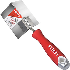 Outside Corner Knife, 4"x3.5" - LEVEL5 | Pro-Grade | Metal Hammer End | Drywall Gyprock Plasterboard Sheetrock | 5-320