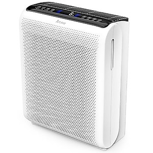 AROEVE Air Purifiers For Home Large Room Up to 1395 Sq Ft with Air Quality Sensors, Washable Filters, Filters Pet Dander, Pollen, Smoke, Dust for Bedroom Office, MK07 White
