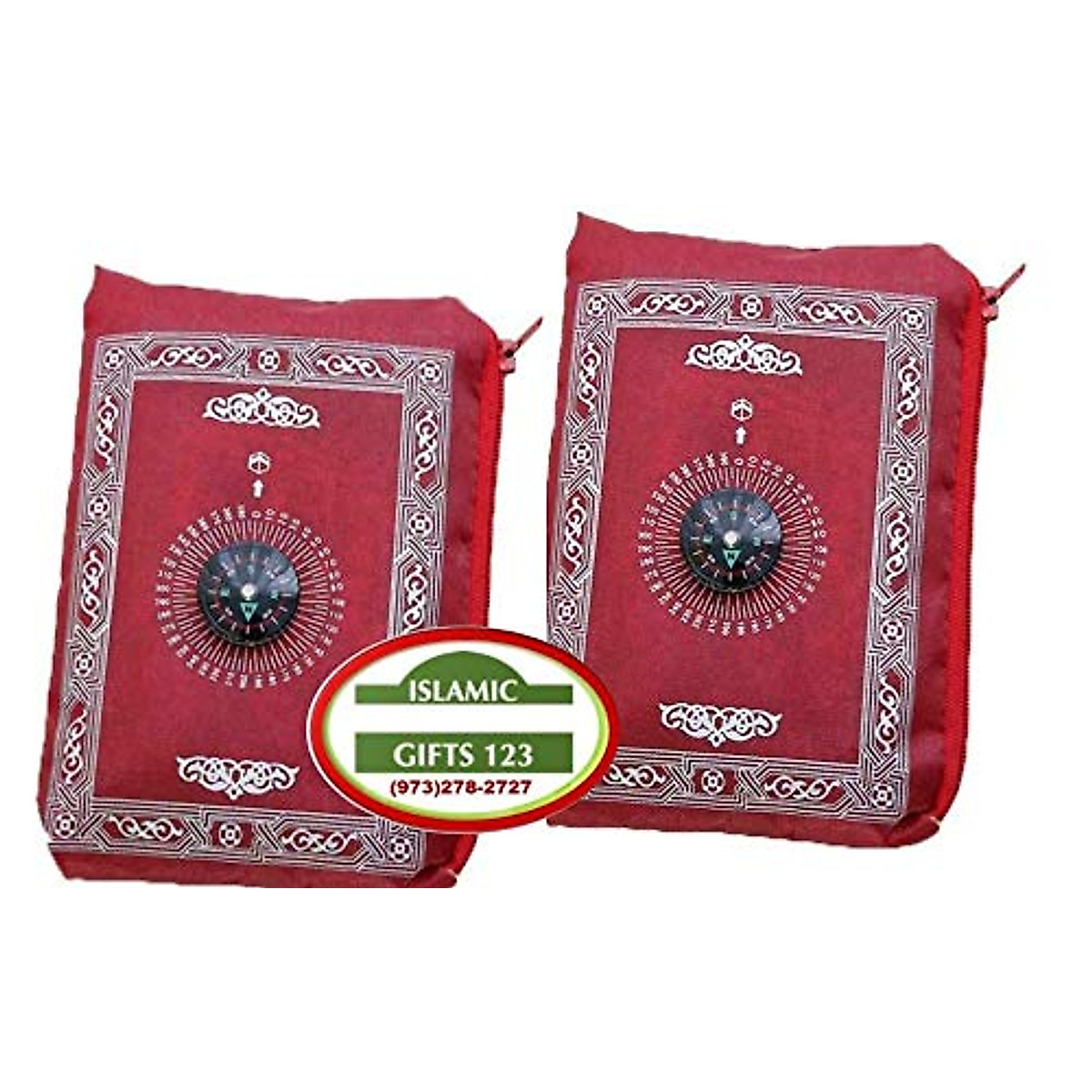litymitzromq Ultra Soft Indoor Area Rugs, Portable Islamic Muslim Religious Compass Prayer Carpet Mat Pad Festival Supply Muslim Prayer Mat Red