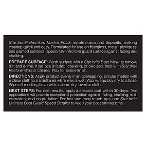 Star Brite Premium Marine Polish w/PTEF 32oz Fiberglass Metal Paint 85732