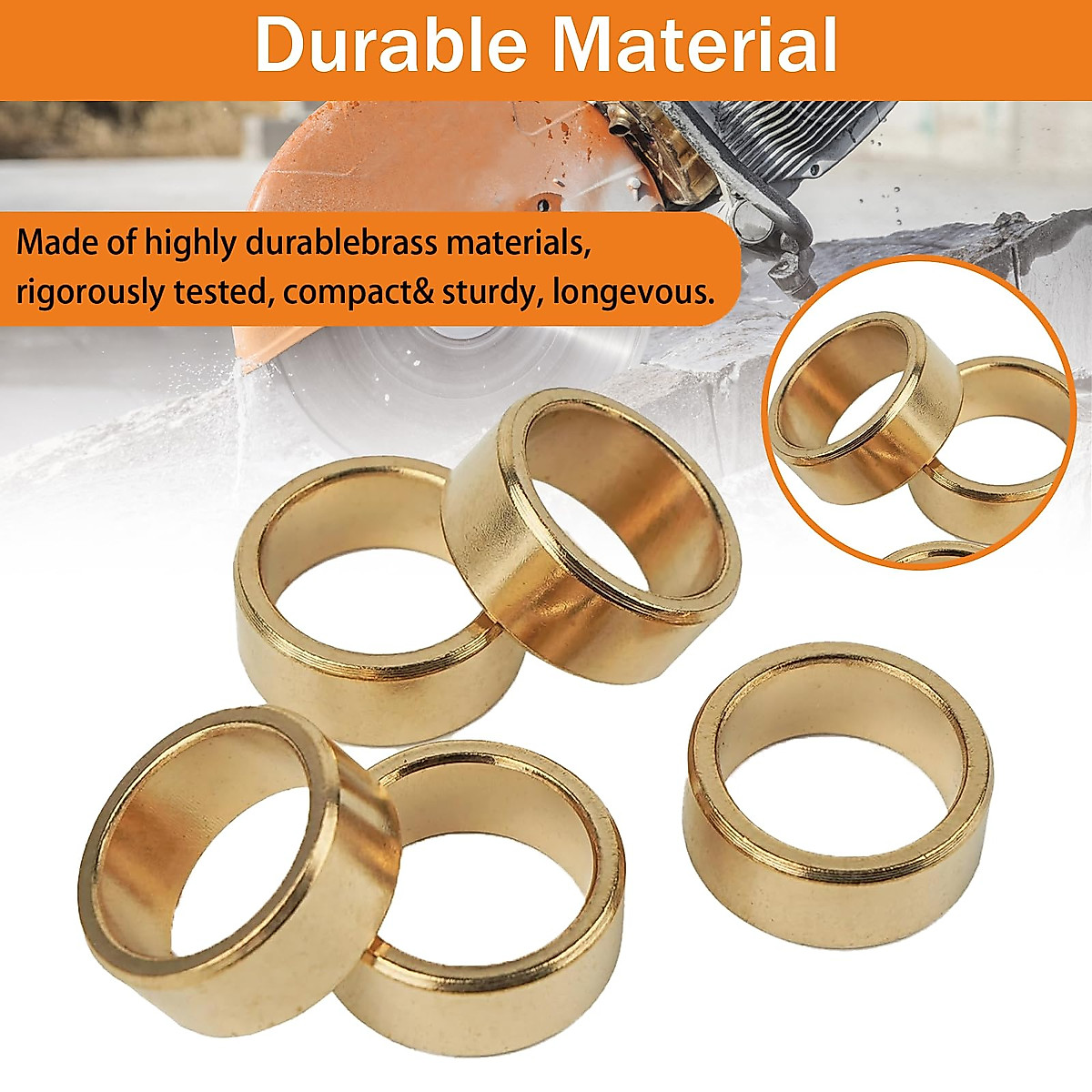 GOMADEIT 5 Pack Saw Blade Arbor Adapter fits for Stihl TS350 TS360 TS400 TS420 TS460 TS760 TS700 TS800 Saw Blade Arbor Adapter Reducer Ring 20mm