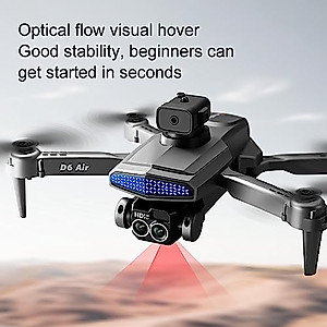 Drone with Camera, Drone With 4K HD Fpv Camera Remote Control Toys Gifts For Boys Girls, Toy Easy to Play, With Altitude Hold Headless Mode One Key Start Speed, 3D Flip (Black)