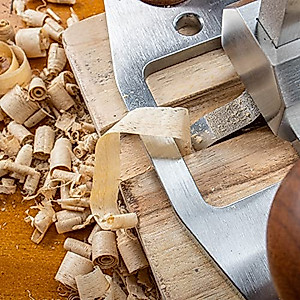 Admini Router Plane New Convenient Depth Adjusting Screw Nut System Hand Router Planer with Depth Stop and Holes for Base (Router Plane)